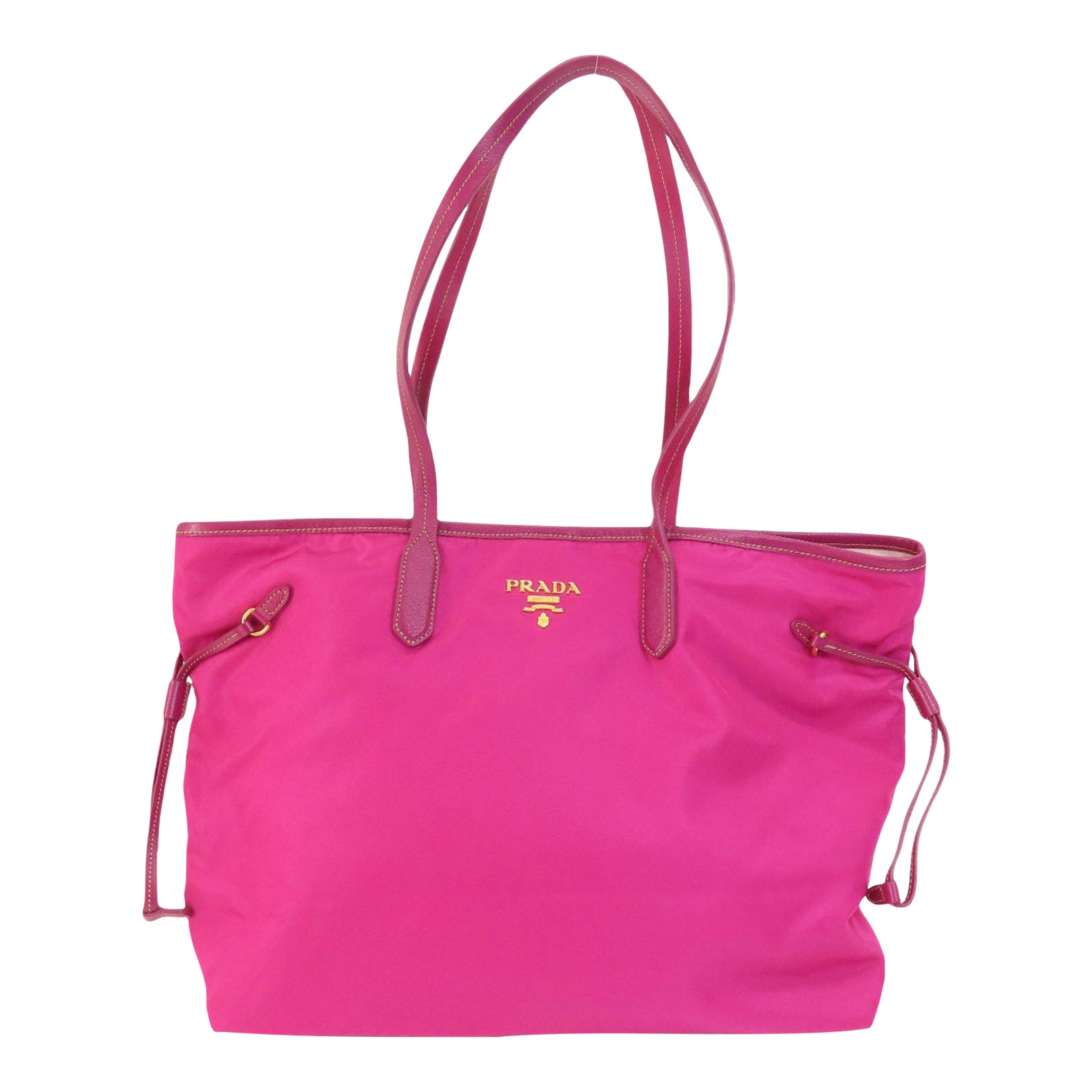 Prada Tote Bag Nylon Material For Women | Chairish