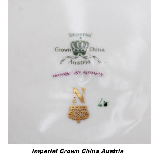 Vintage Plate Imperial Crown China Austria (Import Stamp "N" and Crown ...