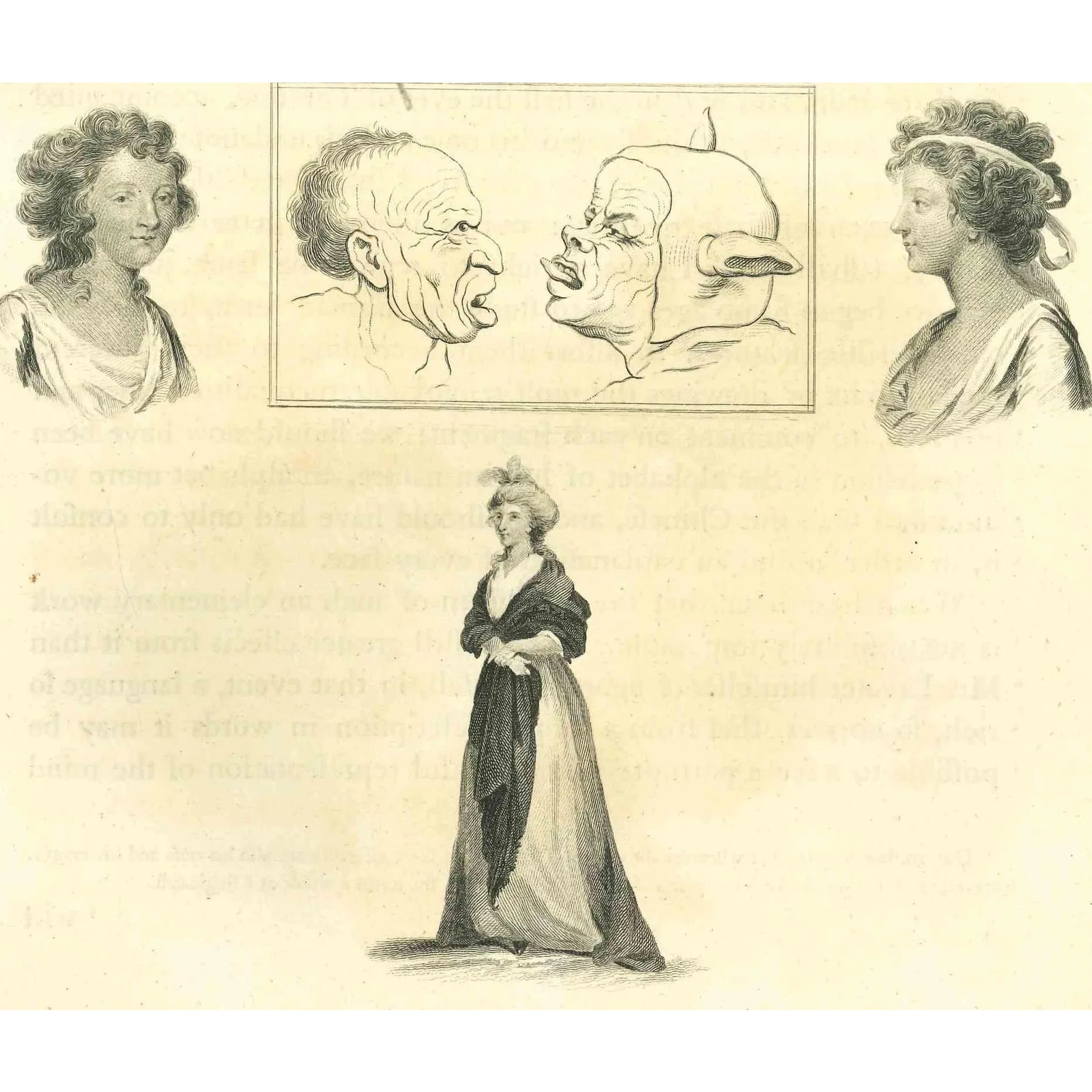 Thomas Holloway, Profiles, Original Etching, 1810 | Chairish