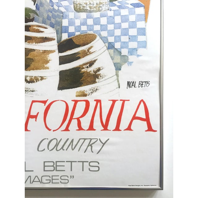 Noal Betts Vintage 1980's " California Wine Country " Lithograph Print ...