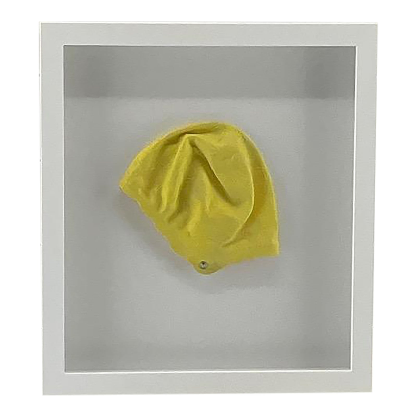Framed Vintage Yellow Swim Cap | Chairish