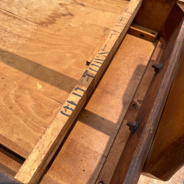 Mid 20th Century Vintage Wooden Library Desk | Chairish