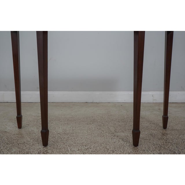 English Federal Style Inlaid Mahogany Console Hall Table | Chairish