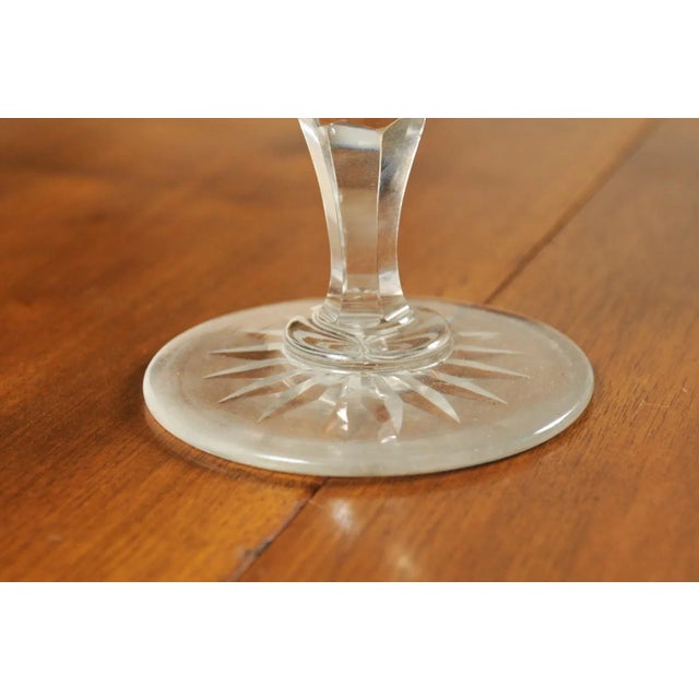 English Victorian Period 19th Century Crystal Glass with Etched Foliage ...