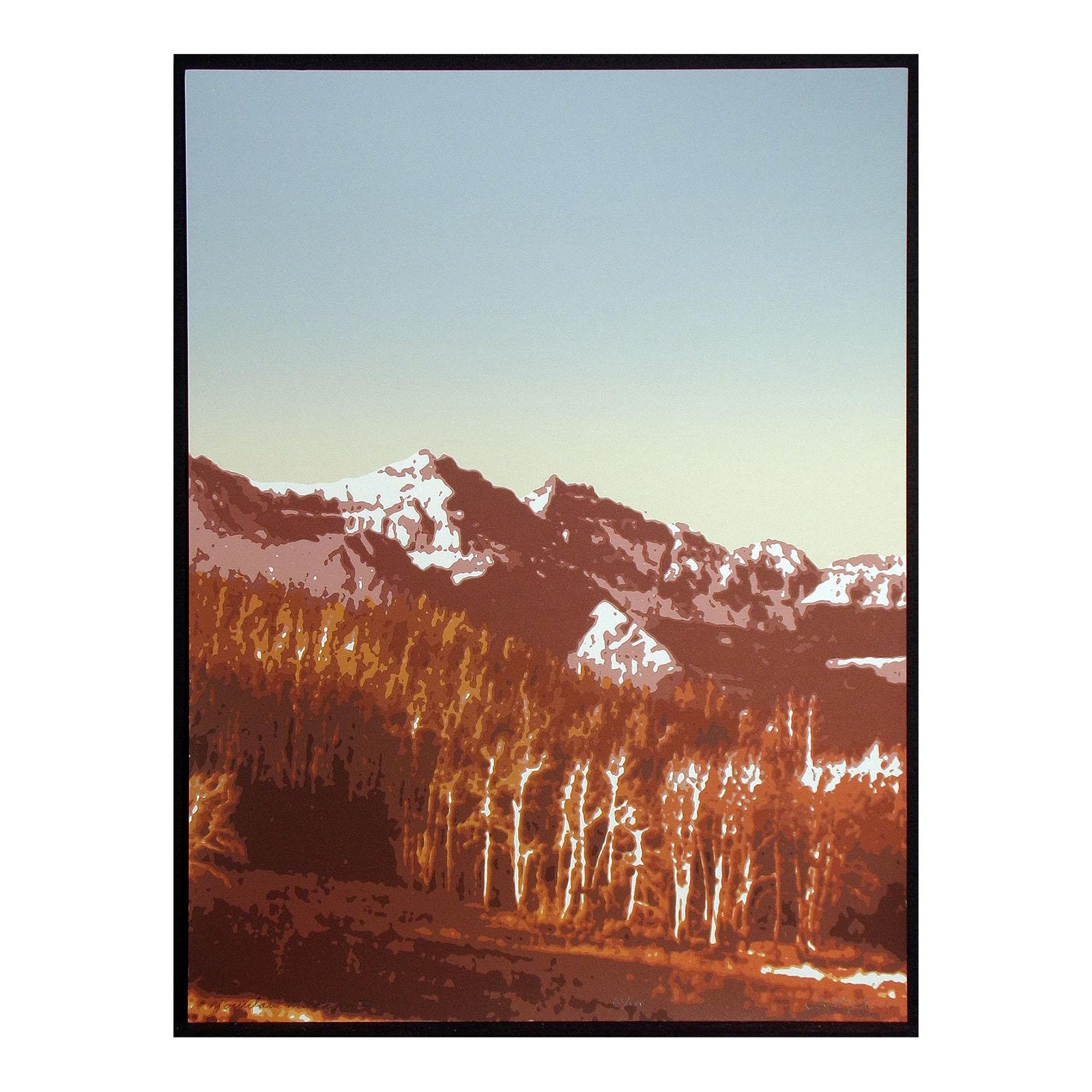 1980s Scott Nellis "Mountain Meadow Ii" Signed & Numbered Serigraph ...