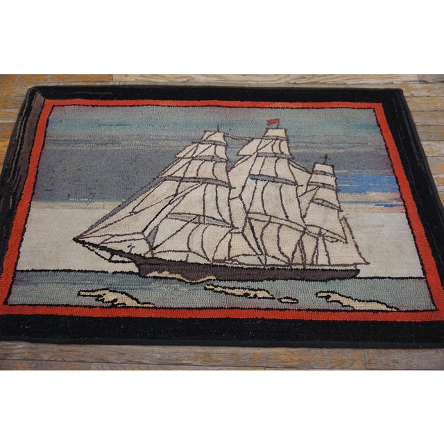 1930s American Hooked Rug | Chairish