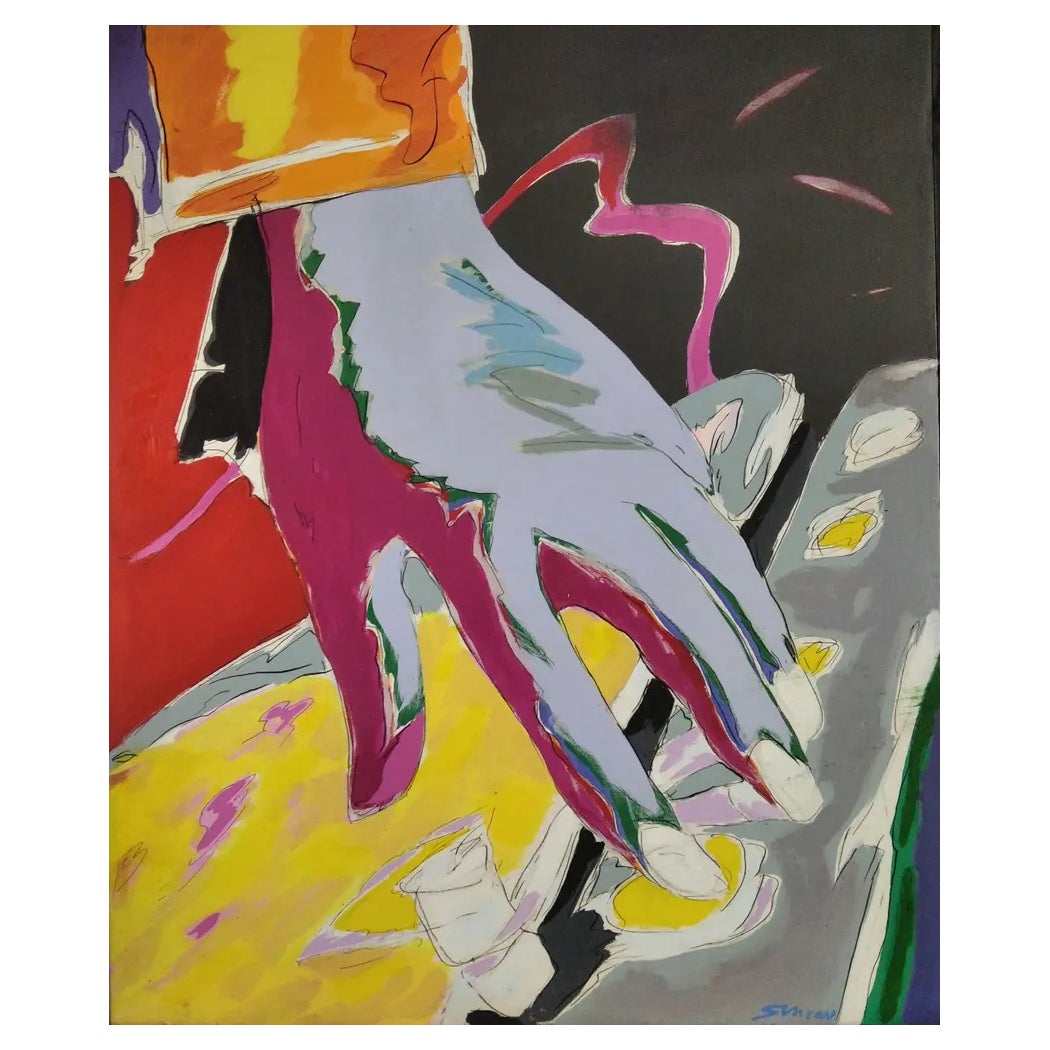 Paco Simon, Subiendo el, 1984, Canvas Painting | Chairish