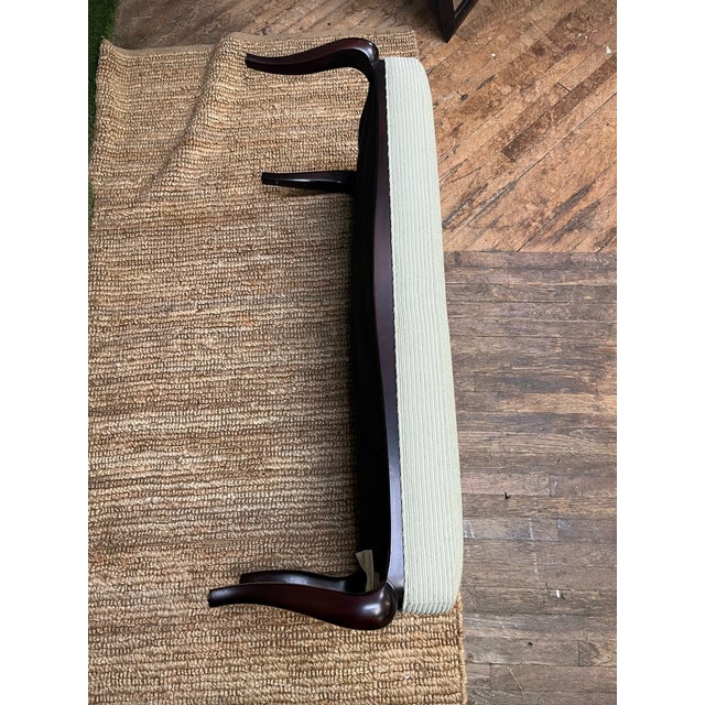 Barbara Barry Contemporary Celadon Green Bench | Chairish