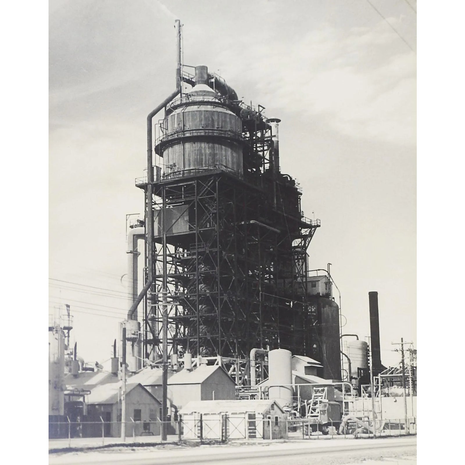 1950's Photograph of Cat Cracker Refinery | Chairish
