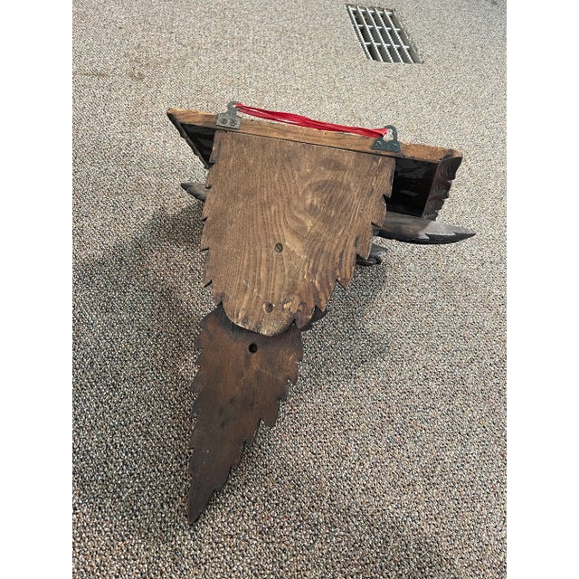 Late 19th Century Black Forest Carved Eagle Shelf | Chairish