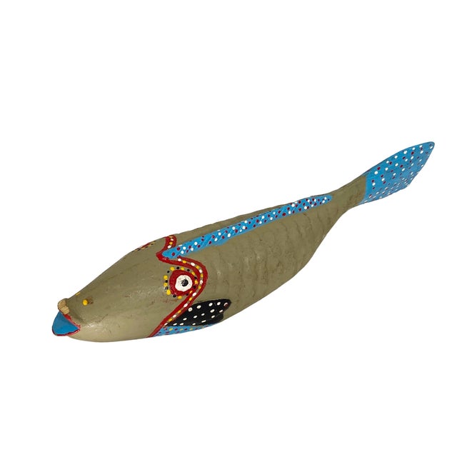 African Wooden Fish Bozo Tribe Mali 20.5" | Chairish