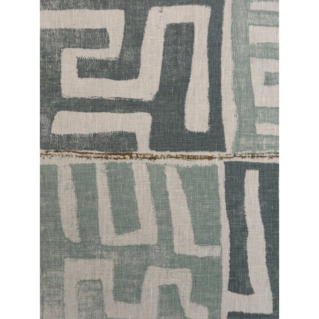 Penny Morrison Kenil Textiles Linen Fabric 2 2/8 Yards | Chairish