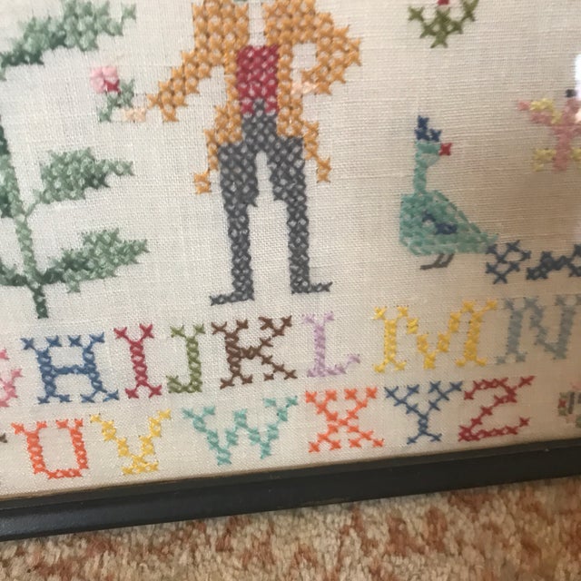 Vintage 1963 Americana Alphabet Sampler | Chairish