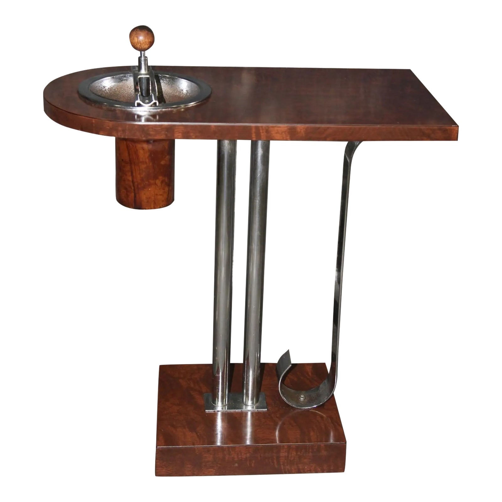 1930s Art Deco Ashtray Side Table by Charles Hardy | Chairish
