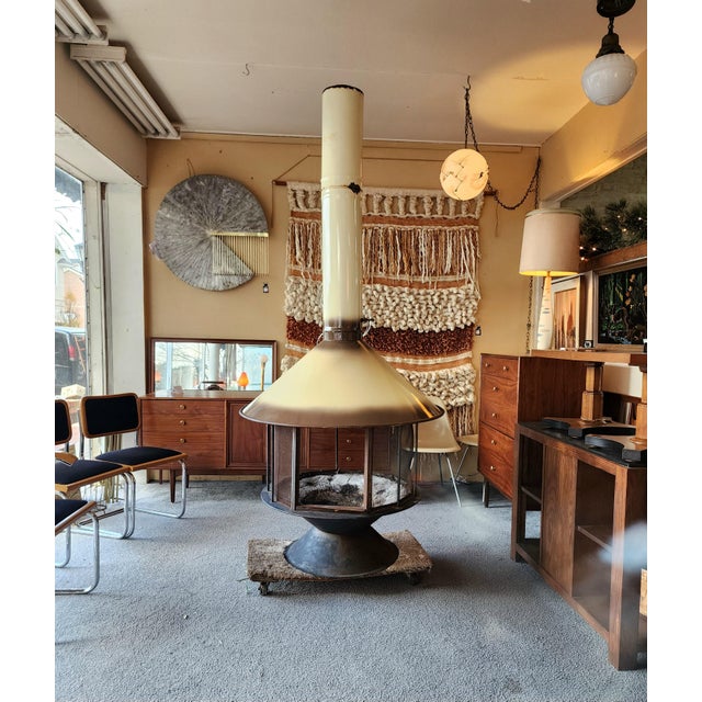 Mid-Century Malm Imperial Carousel Cone Fireplace | Chairish