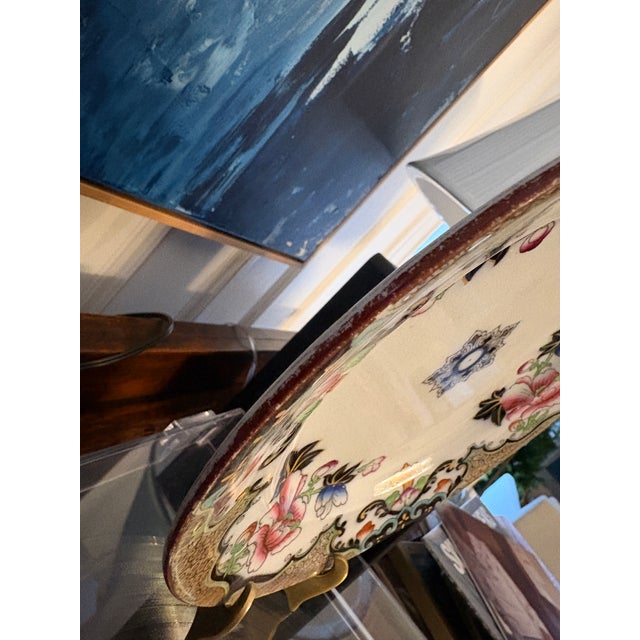 Antique English “Jeddo” Floral Transferware Plate by Beech & Hancock ...