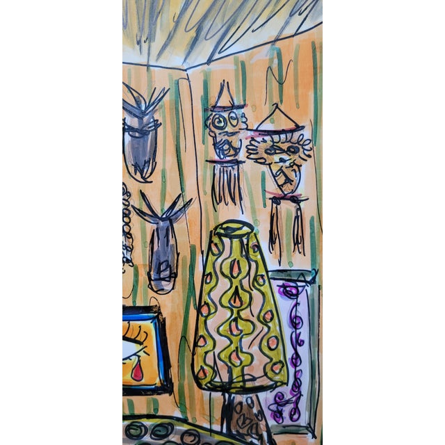 Imaginary Room Original Drawing | Chairish