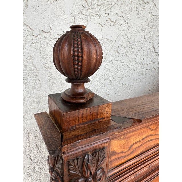 Antique High Back Bench | Chairish