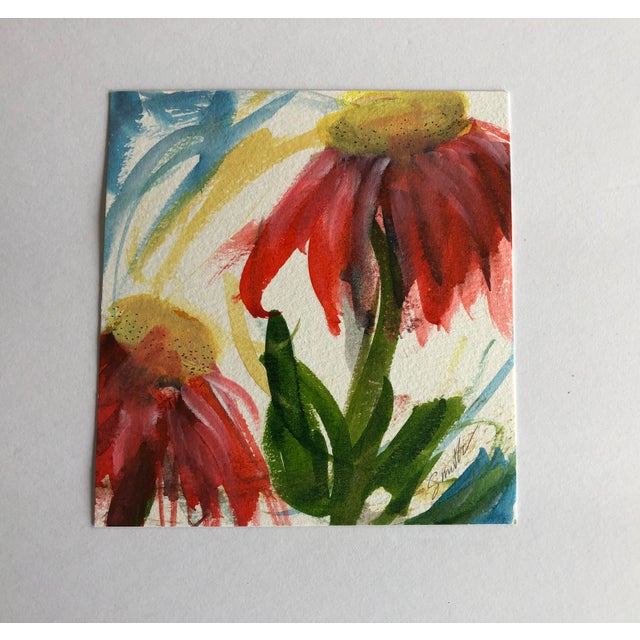 Nancy Smith Contemporary Expressionist Watercolor Botanical | Chairish