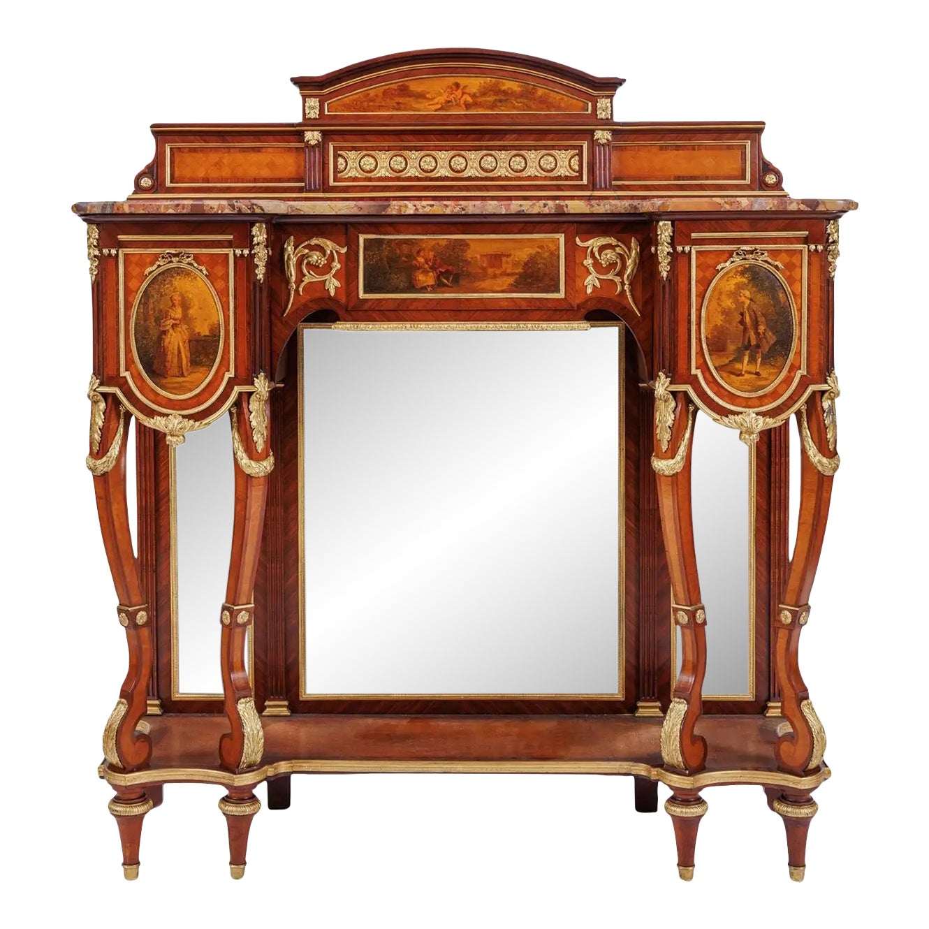 A French Ormolu Mounted Kingwood and Vernis Martin Console Table, Circa ...