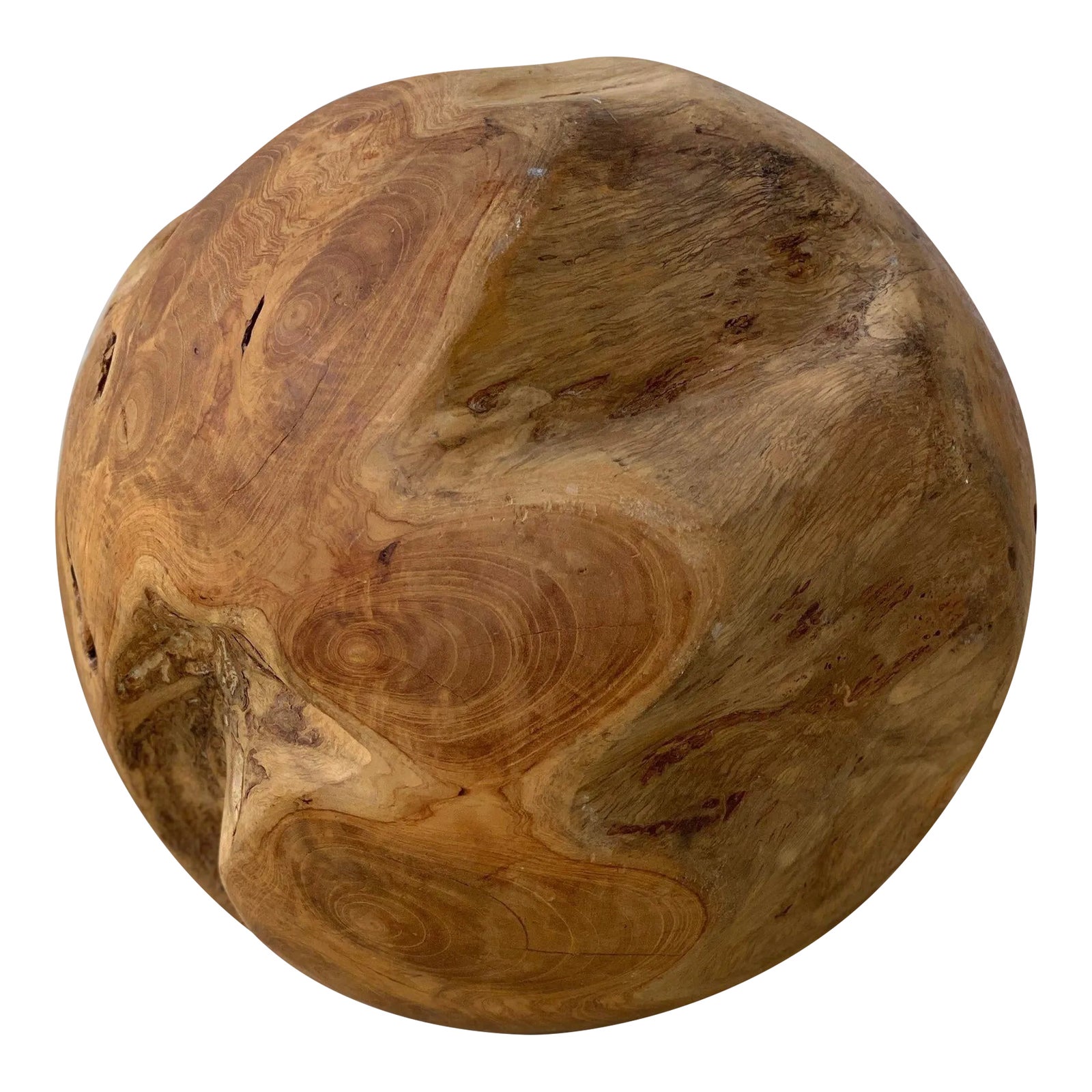 Vintage Organic Form Teak Root Ball | Chairish