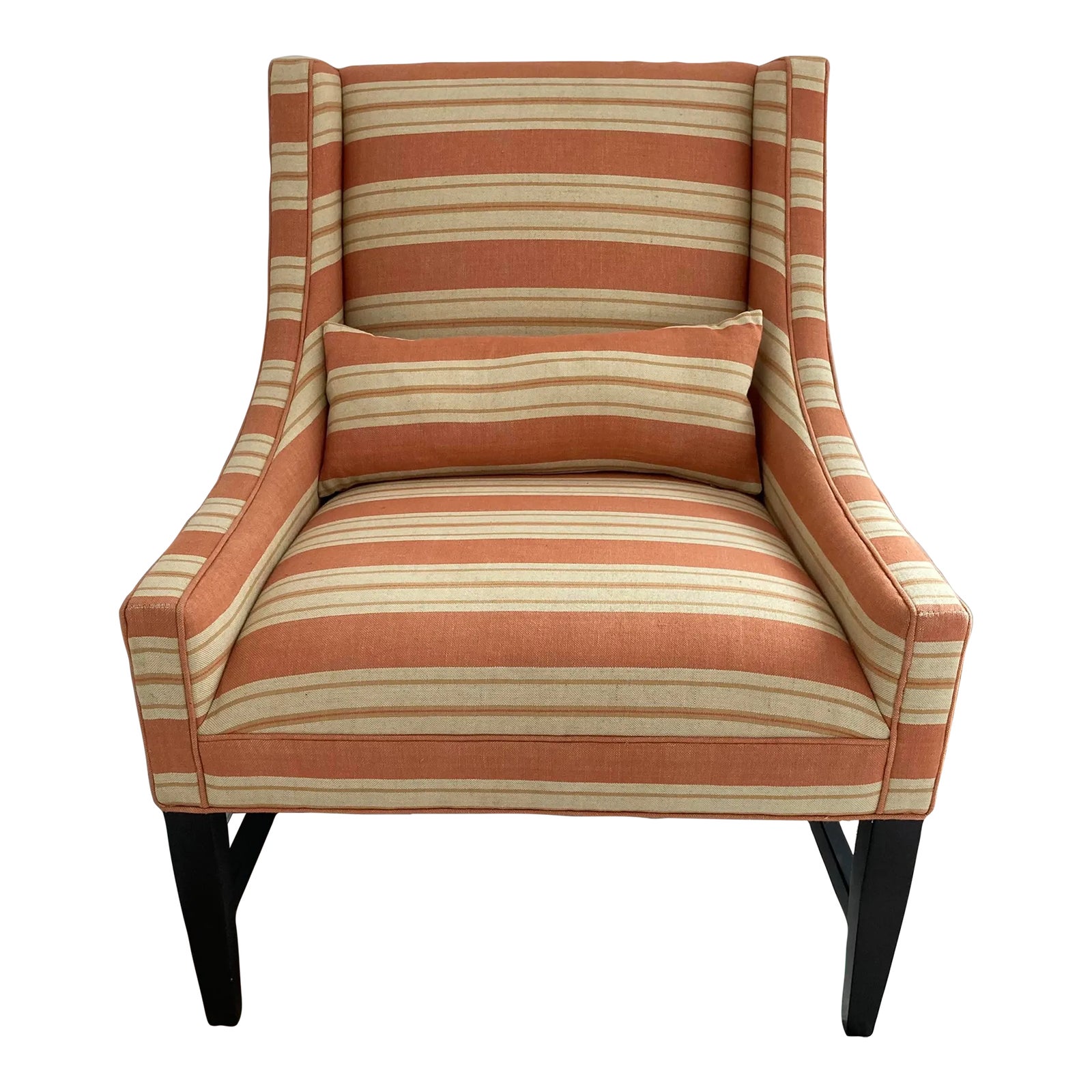 Tcs Striped Tate Lounge Chair | Chairish