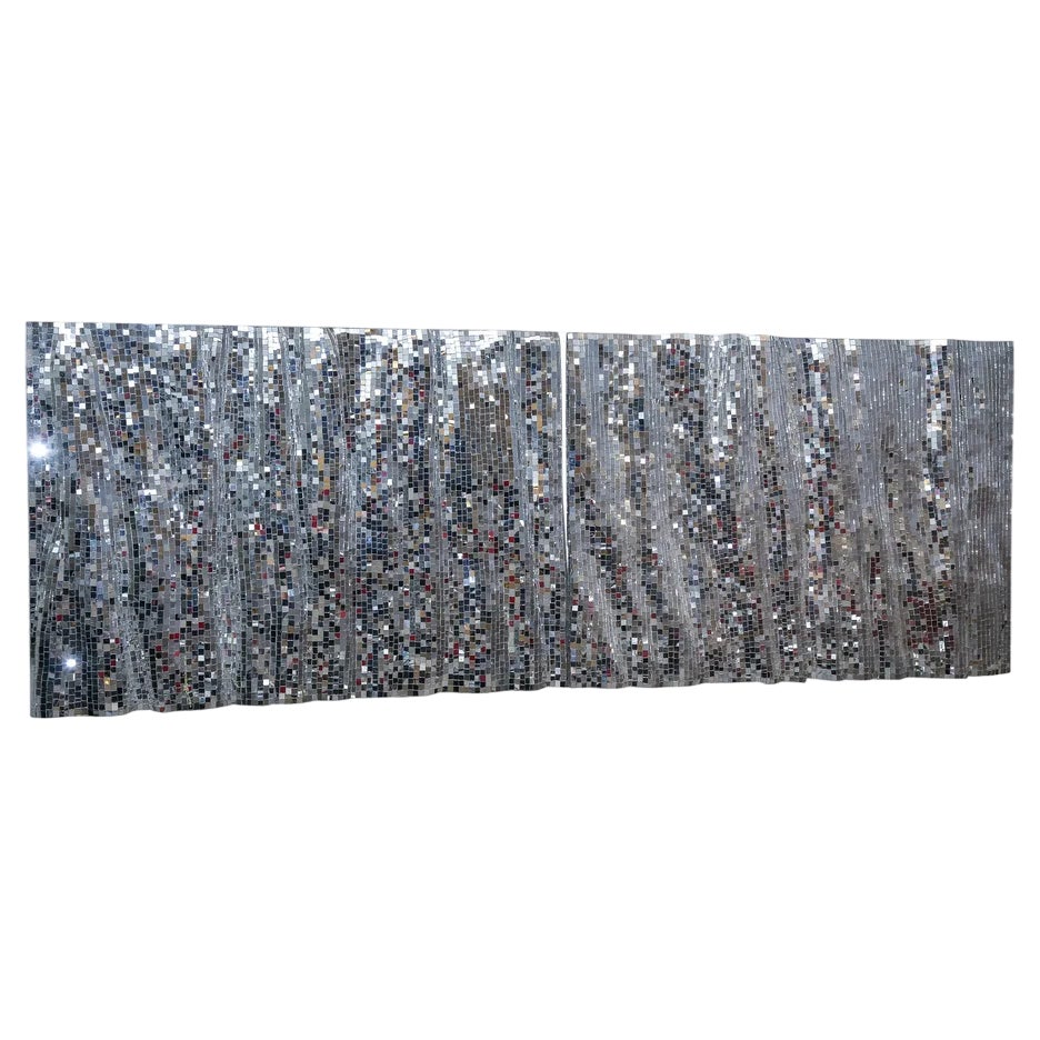 Modular Mirror Mosaic Panels by Davide Medri, Set of 2 | Chairish