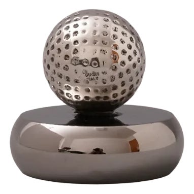 Vintage Golfball Paperweight from Gucci | Chairish