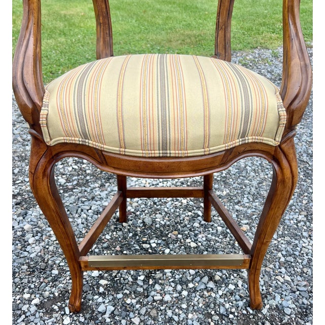 Century Furniture Country French Empire Counter Stools - a Pair | Chairish