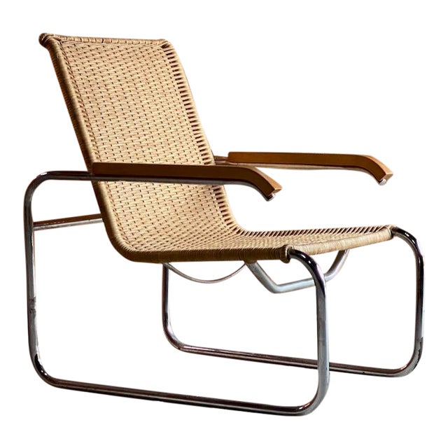 Marcel Breuer B35 Lounge Chair Armchair by Thonet Bauhaus Chairish