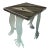 1980 Frosted Glass Hands Table | Chairish