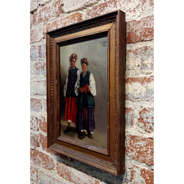 Russian Wedding - Original 19th Century Oil Painting | Chairish