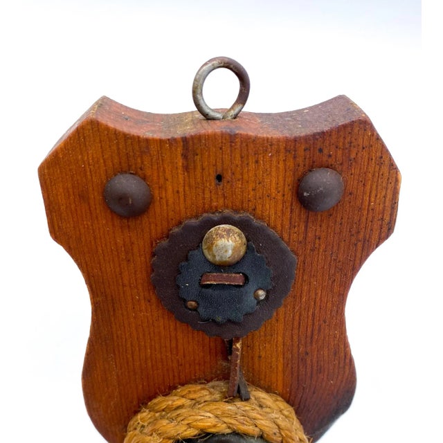 Vintage Western Horn Hook on Wood Plaque | Chairish