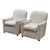 Custom Design Arm Chairs, a Pair | Chairish