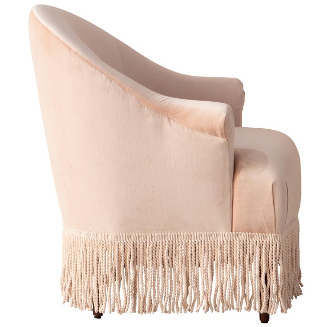 Fringe Chair in Titan Pink Champagne | Chairish