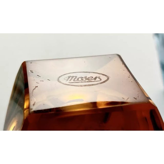 2000s Moser “Bar” Set of 4 Crystal Shot Glasses | Chairish