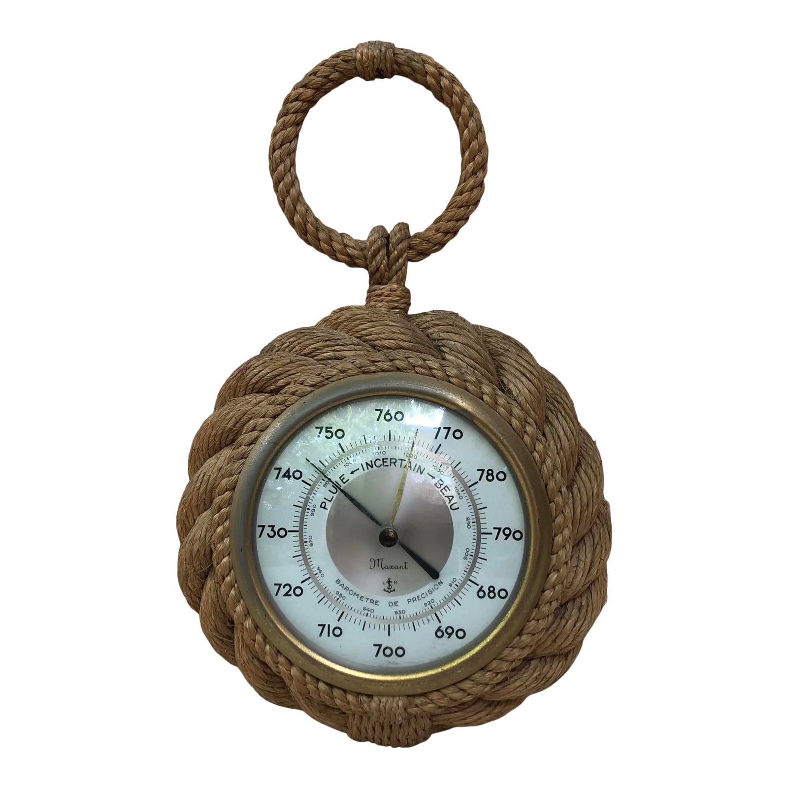 Small Rope Shaped Pocket Watch Barometer Audoux Minet, Circa 1960 ...
