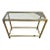 MCM Mastercraft Brass/Glass Top Console Table | Chairish