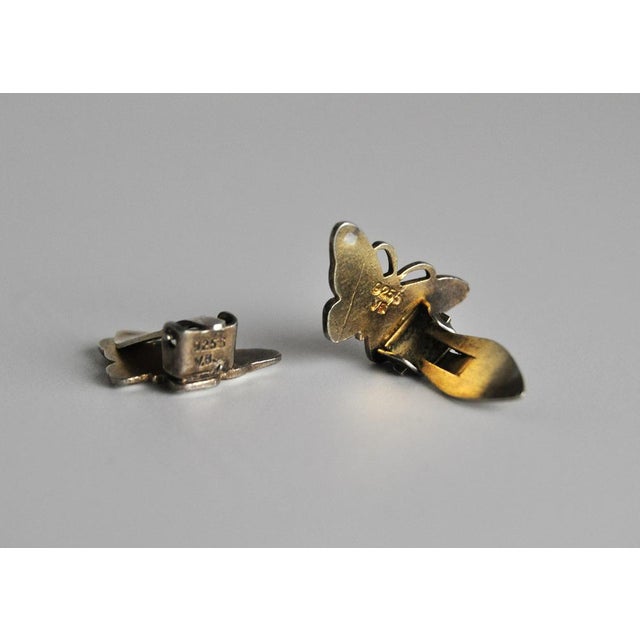 Mid-Century Modern Danish Sterling Silver Ear Clips by Volmer Bahner ...