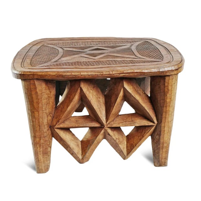 Mid 20th Century Vintage XL Tribal Nupe Table | Chairish