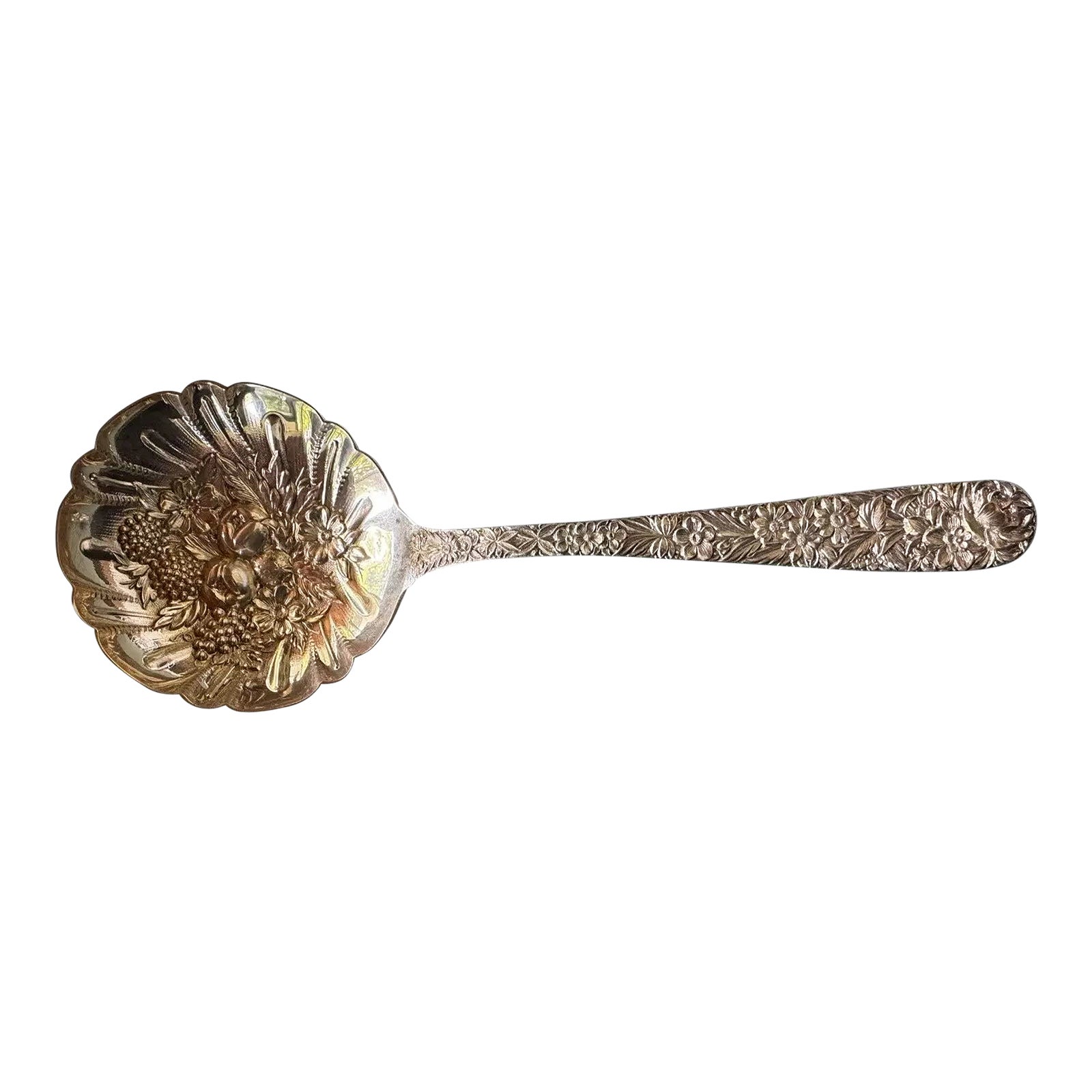 Mid 20th Century Kirk & Son Stieff Sterling Silver Repousse Berry ...
