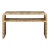 Matthew Izzo Home Light Burl Wood Waterfall Console Table | Chairish