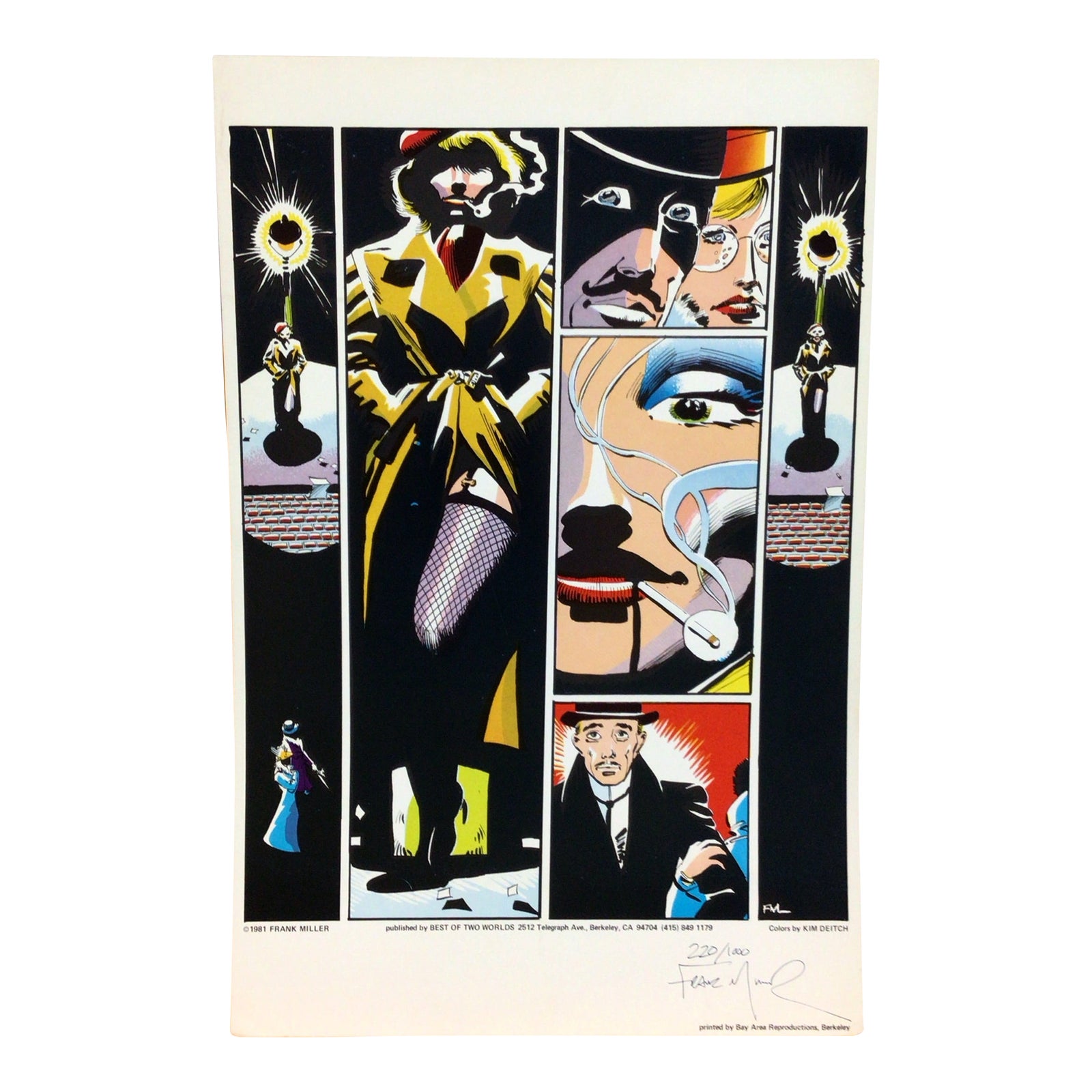 Limited Edition Print of a Comic Book Page, Titled "Lili Marlaine ...