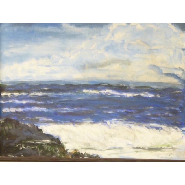Vintage Seascape Painting | Chairish