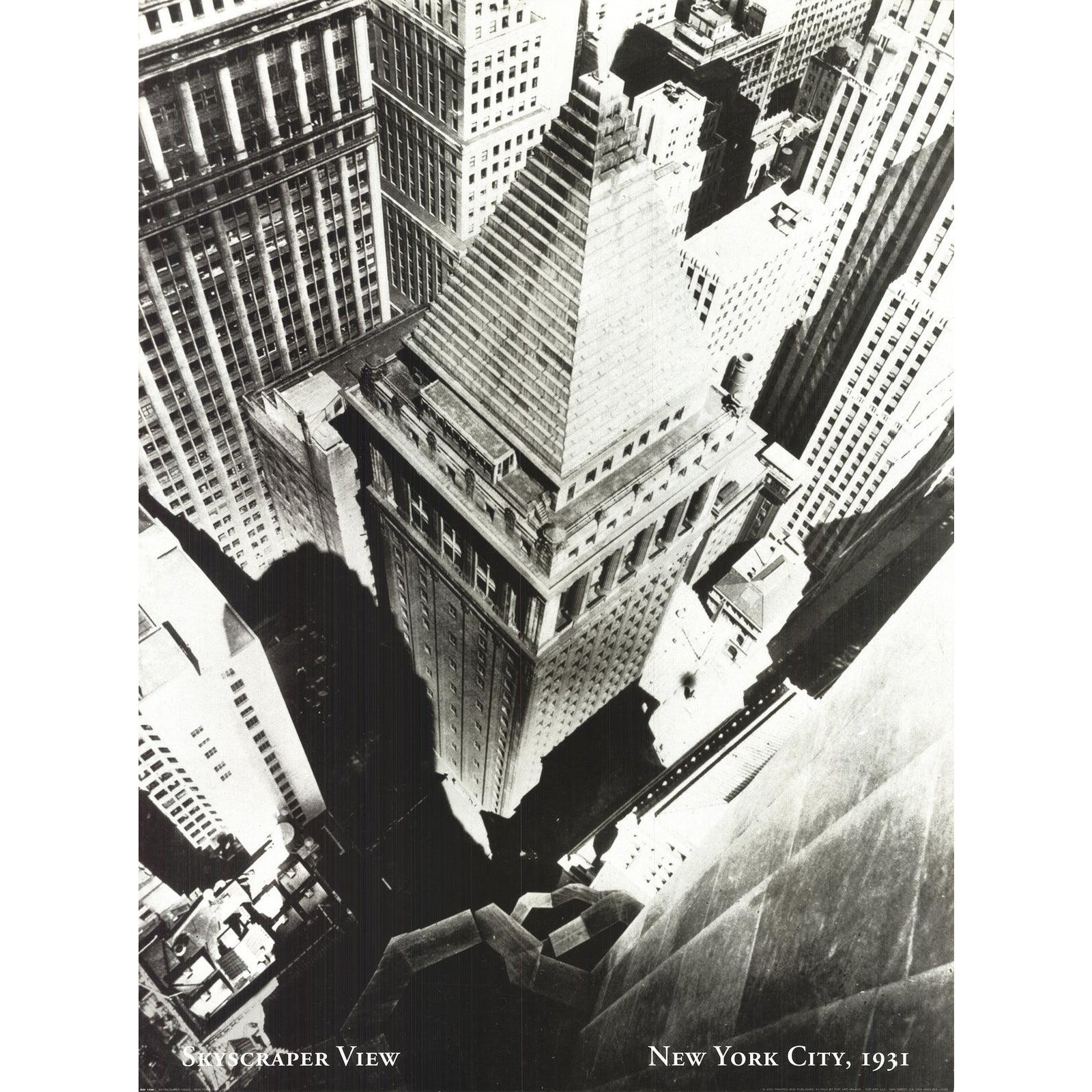 2001 Unknown 'Skyscraper View, 1931' Photography Offset Lithograph ...