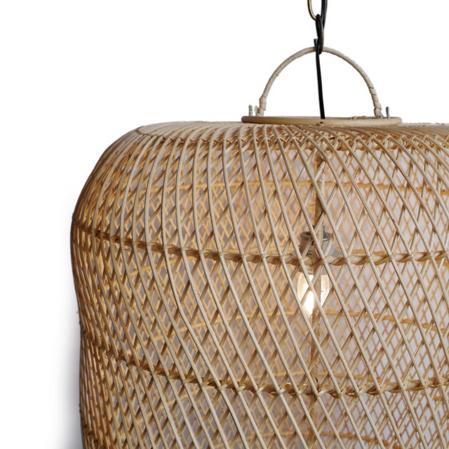 Raw Wicker Jug Lantern Medium | Chairish