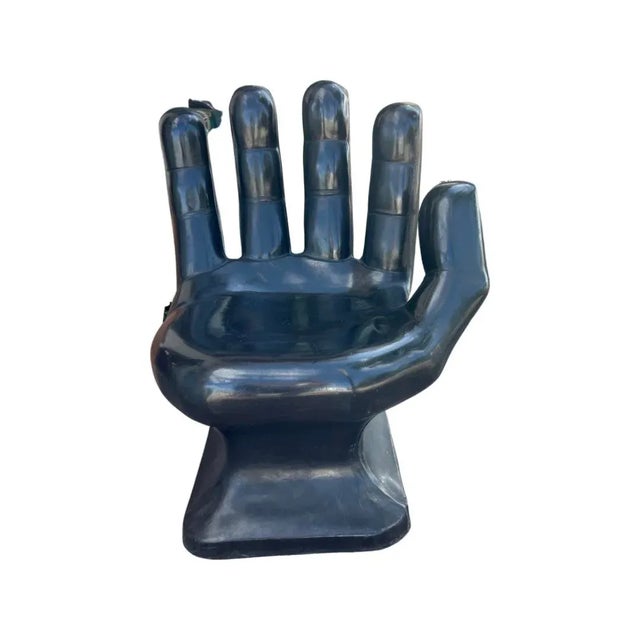 Vintage Fiberglass Sculptural Hand Chair | Chairish