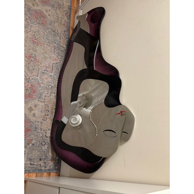 Vintage 1980s Jon Gilmore Postmodern Metallic Wall Sculpture – Abstract ...