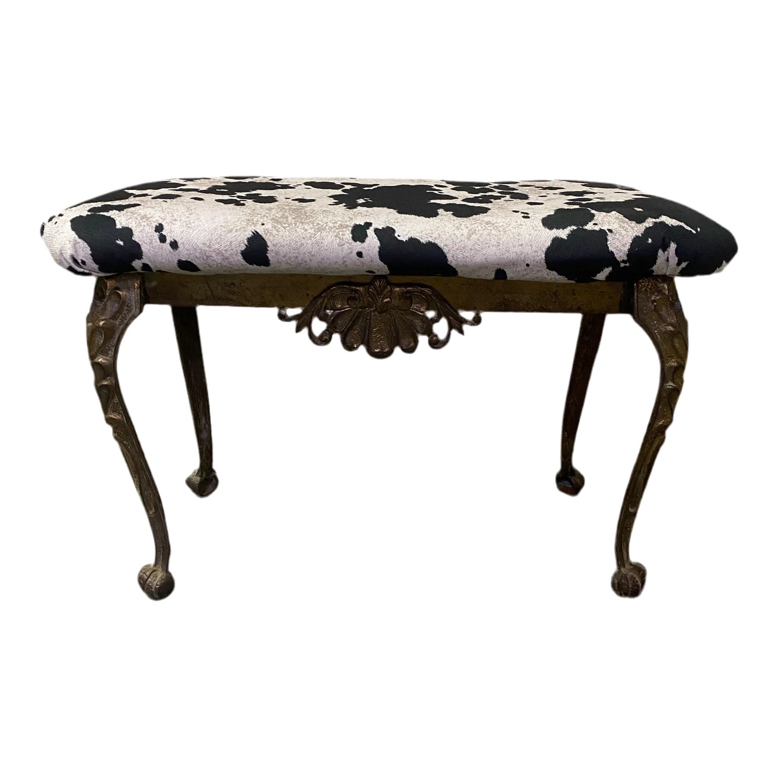 1930s Georgian Ball and Claw Foot Bench | Chairish