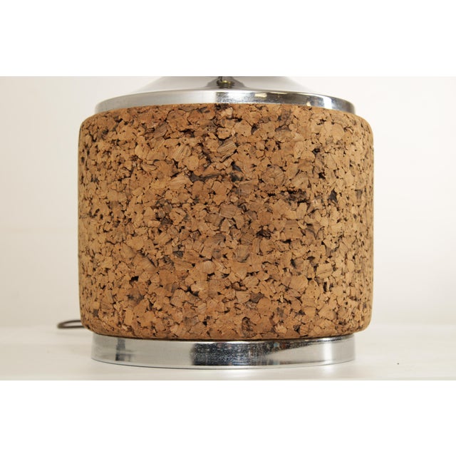 1970s Underwriters Laboratories Mid-Century Modern Cork & Chrome Table ...